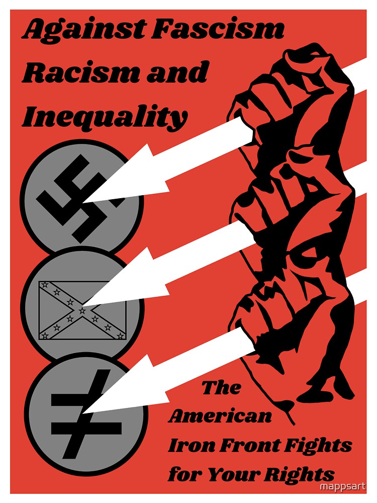 "The American Iron Front" Sticker for Sale by mappsart | Redbubble