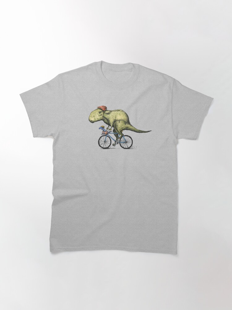 "T-rex Bikers, Bicycle Riding Dinosaur Design" T-shirt by joykolitsky ...