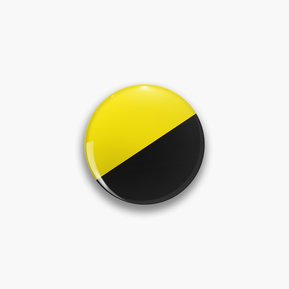 "Ancap flag black and yellow Anarchocapitalism flag (Real printed ...
