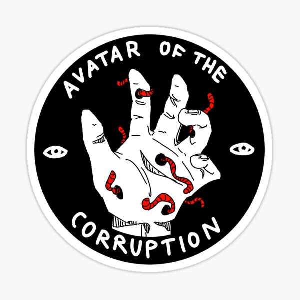 "The Corruption" Sticker for Sale by cryptidcaptain | Redbubble