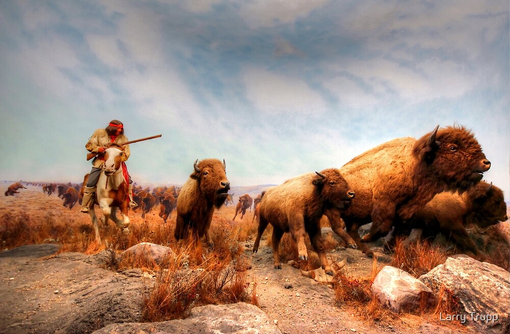 "Buffalo Hunt" by Larry Trupp | Redbubble