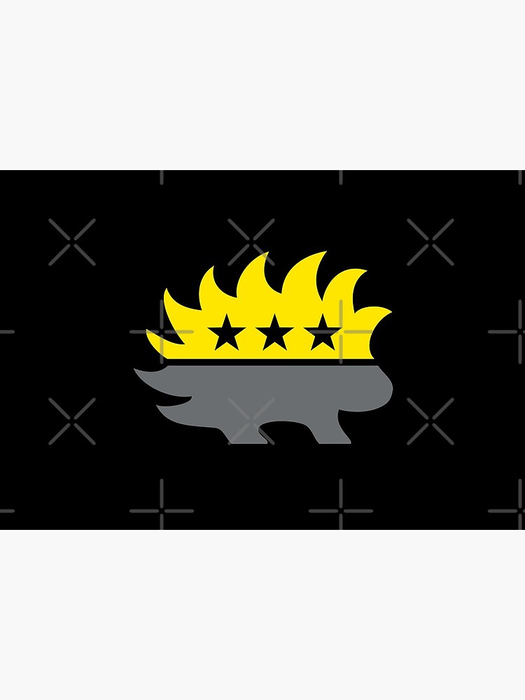 "ancap libertarian porcupine black and yellow anarcho capitalist symbol ...