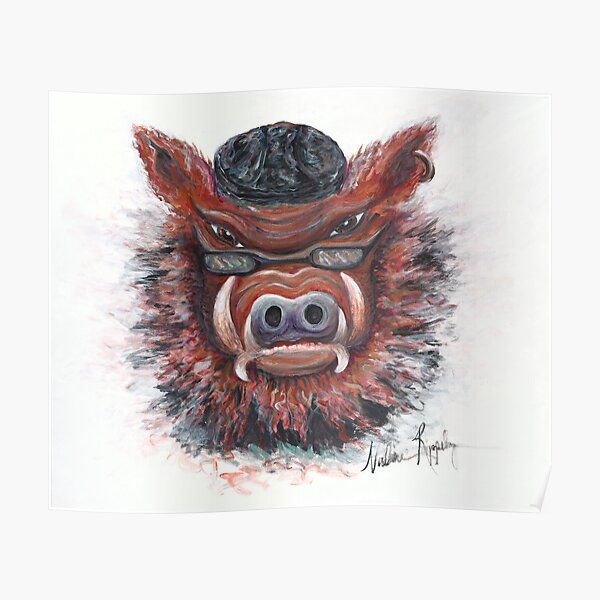 "Harley Hog" Poster by rippelmeyer | Redbubble
