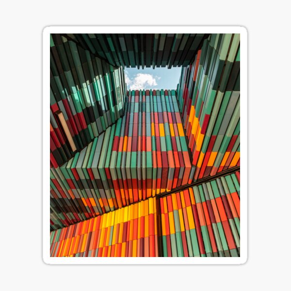 "Colorful Architecture" Sticker for Sale by presenthome | Redbubble