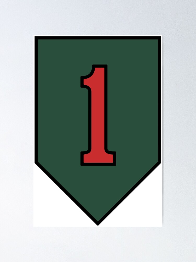 ""The Big Red One" 1st Infantry Division Insignia" Poster by ruiazevedo ...