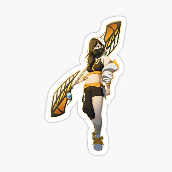 "AeRa (OG Character by artbyzym)" Sticker for Sale by artbyzym | Redbubble