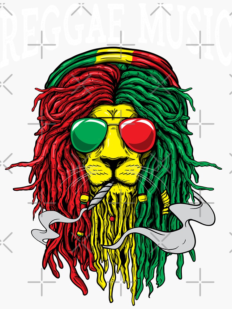 "Rastafari Jamaican Lion design Gift for Reggae Music Lovers design ...