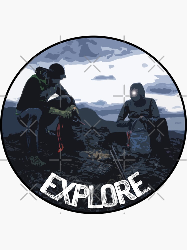 "Explore logo" Sticker for Sale by Outsidethenorm | Redbubble