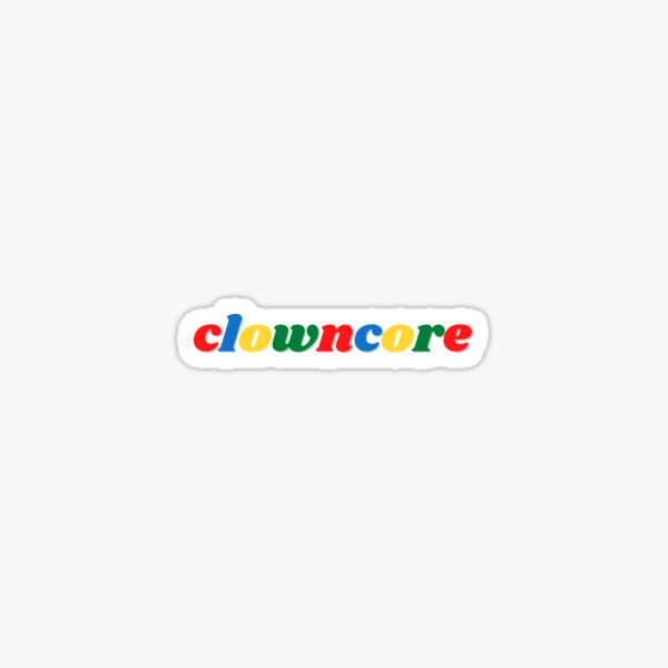 "clowncore" Sticker by alanxshby | Redbubble