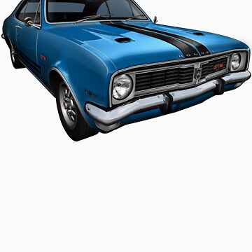 "Illustrated Holden HT Monaro" Sticker for Sale by tshirtgarage | Redbubble