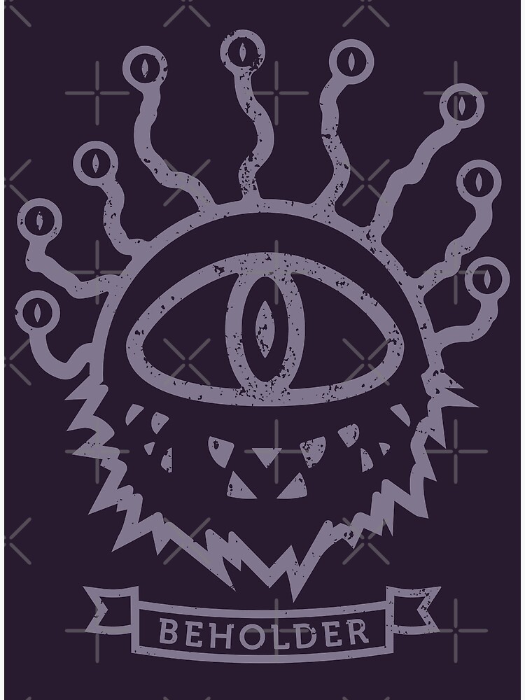 "Beholder" Poster by cvickersdesign | Redbubble