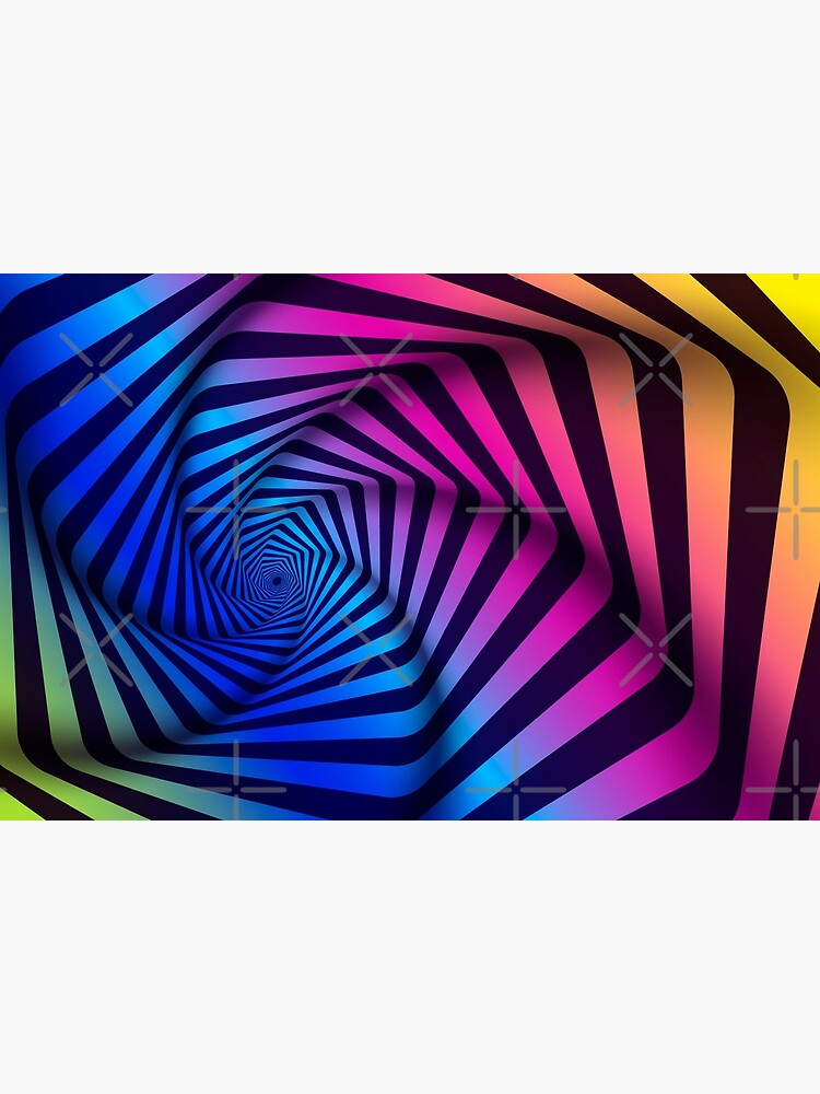 "very colorful mind twist" Poster by bustedaxle101 | Redbubble