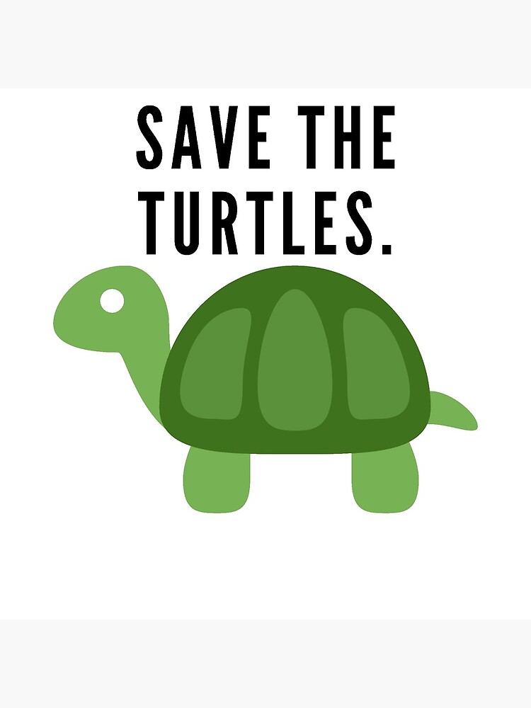 "Save the Turtles" Canvas Print for Sale by roberticok7 | Redbubble