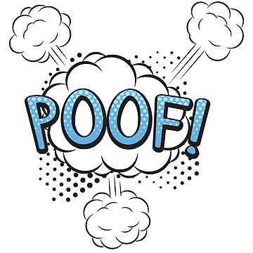 "POOF! Comic Design By Clumsy Duck MIA" Greeting Card for Sale by ...