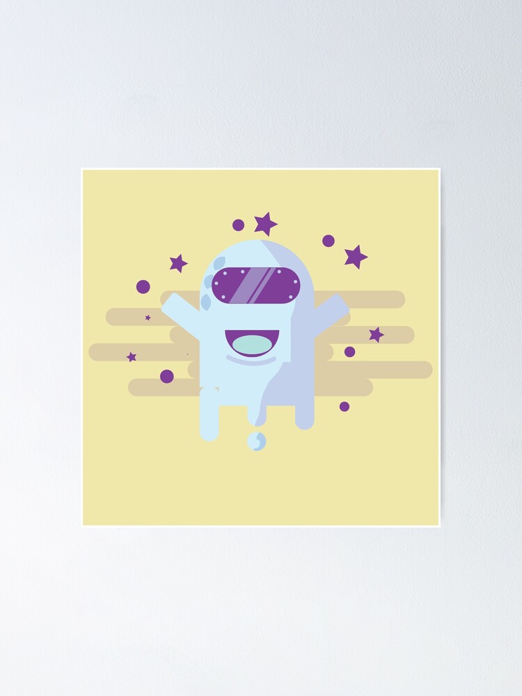 "Astronaut GHOST Halloween Sticker" Poster for Sale by ELMIDOUX | Redbubble