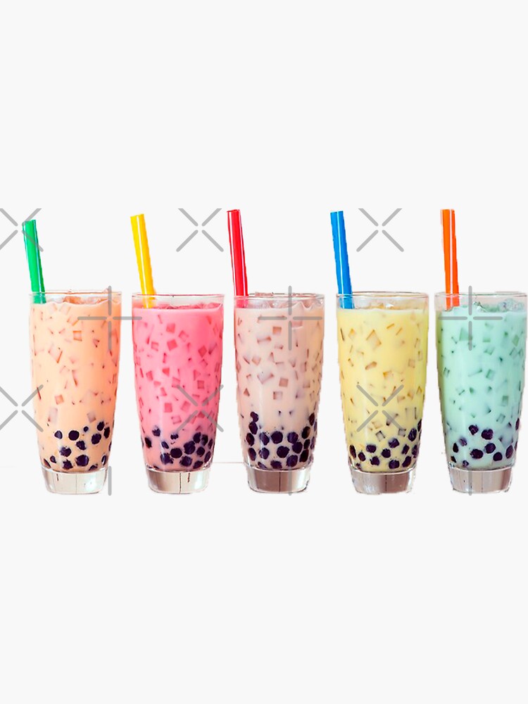 "Boba Tea, Rainbow Boba" Sticker by ShaPar7 | Redbubble