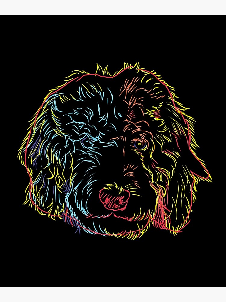 "Curious Golden Doodle " Poster by alwe-designs | Redbubble