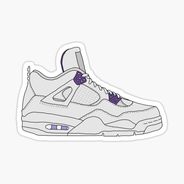 Jordan 4 Stickers | Redbubble