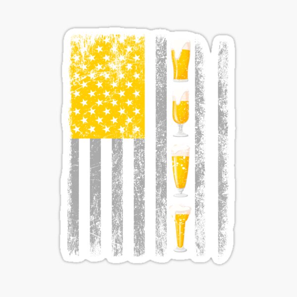 "Craft Beer American Flag USA" Sticker for Sale by graphicmeyou | Redbubble