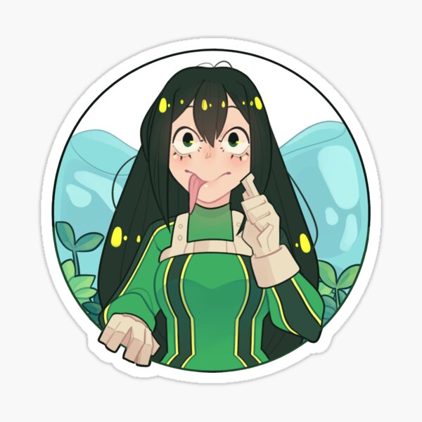 "Tsuyu Asui (Froppy)" Sticker by CherryShellBell | Redbubble