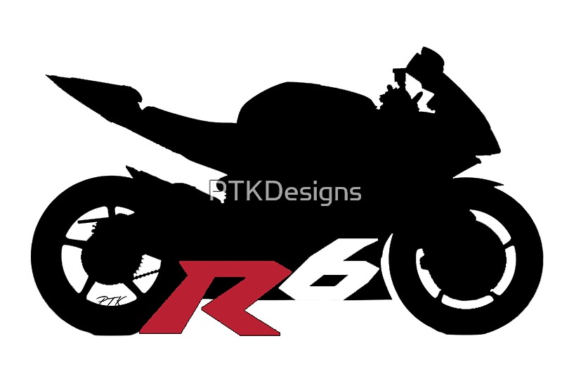 "Yamaha R6 Silhouette" by PTKDesigns | Redbubble