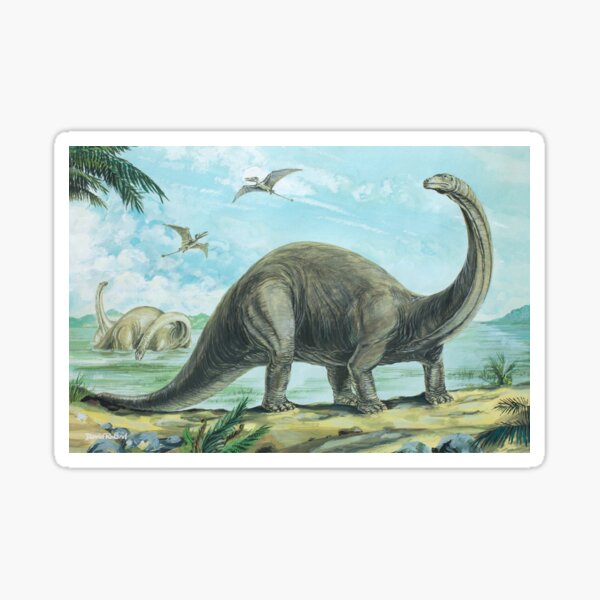 "Brontosaurus" Sticker for Sale by lewisroland | Redbubble