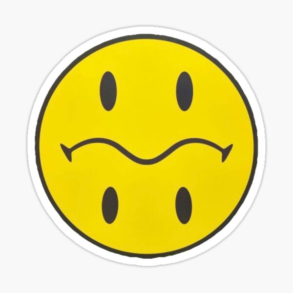 "Smiley / Frowny Face" Sticker by ellalipman | Redbubble