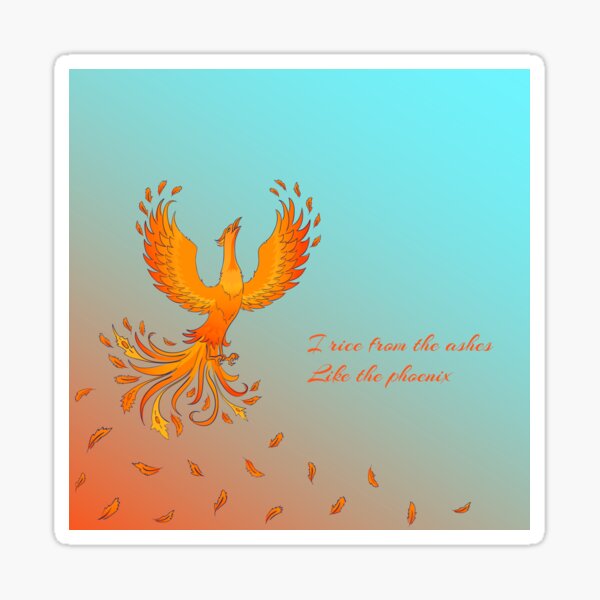 "Phoenix" Sticker by AllaRi | Redbubble