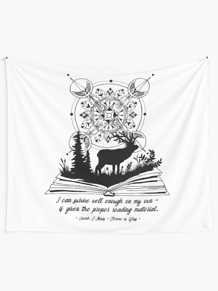 "ToG Deer Quote Plain (SJM Art Collection)" Tapestry by TG-ART- | Redbubble