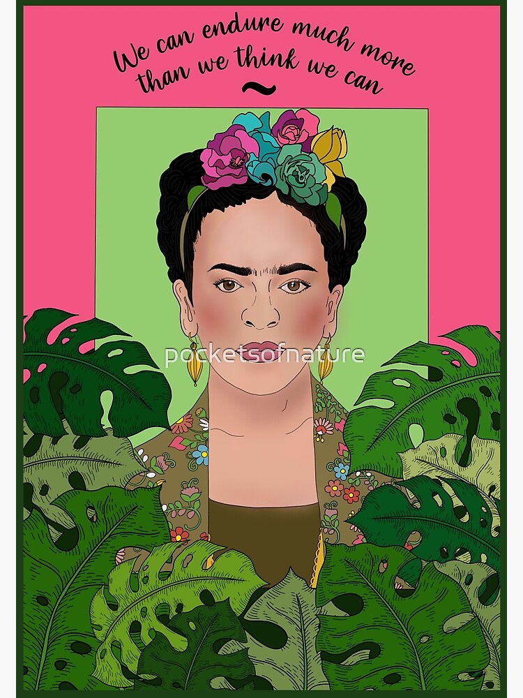 "Monstera Freda Kahlo" Poster by pocketsofnature | Redbubble