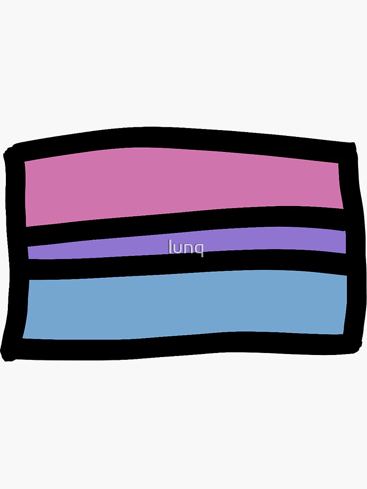 "Bi pride flag" Sticker by lunq | Redbubble