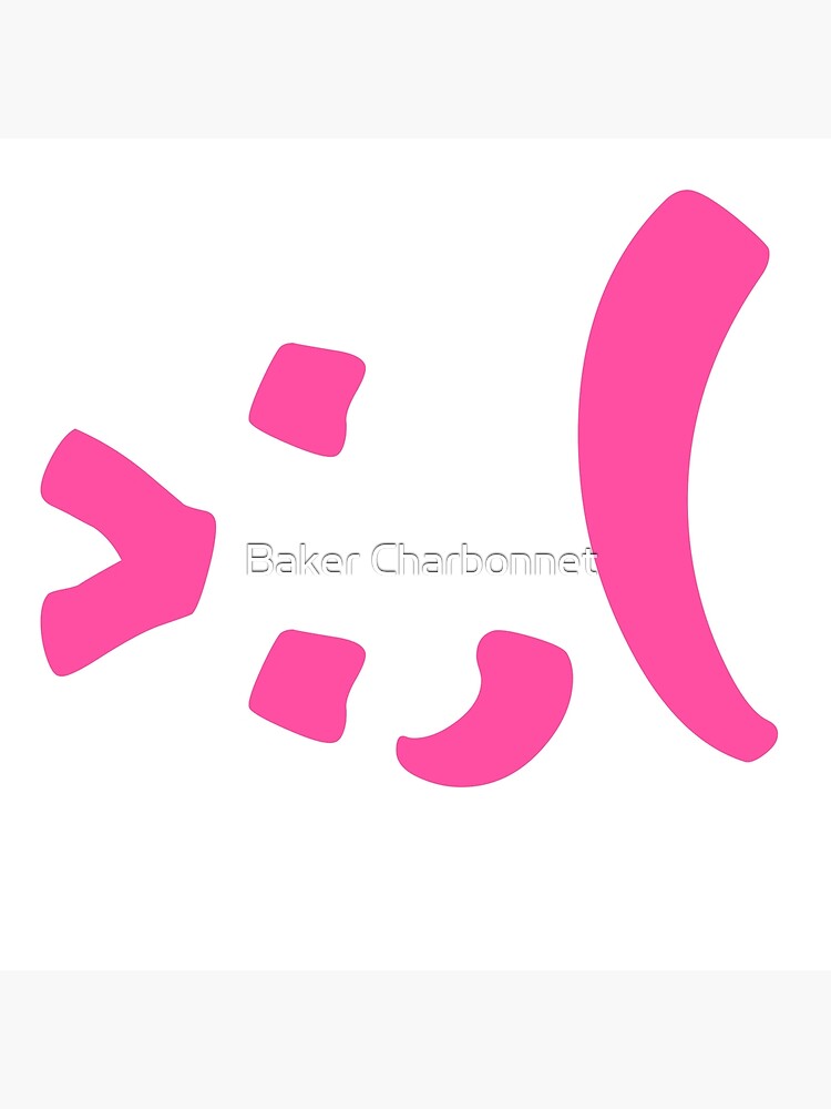 "classic sad face" Art Print by bakes2203 | Redbubble