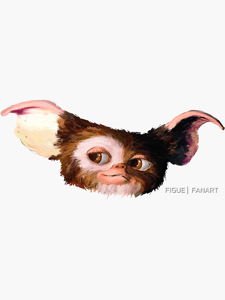 "Gizmo Portrait Painting" Sticker by FIGUE | Redbubble