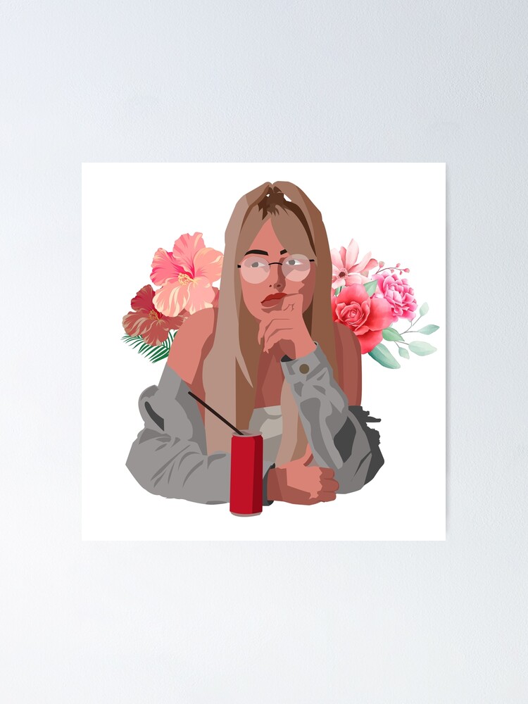 "Aesthetic thinking woman" Poster by criativilight | Redbubble