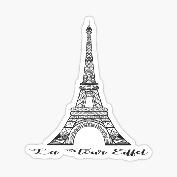 "Eiffel Tower" Sticker for Sale by cessllavor | Redbubble