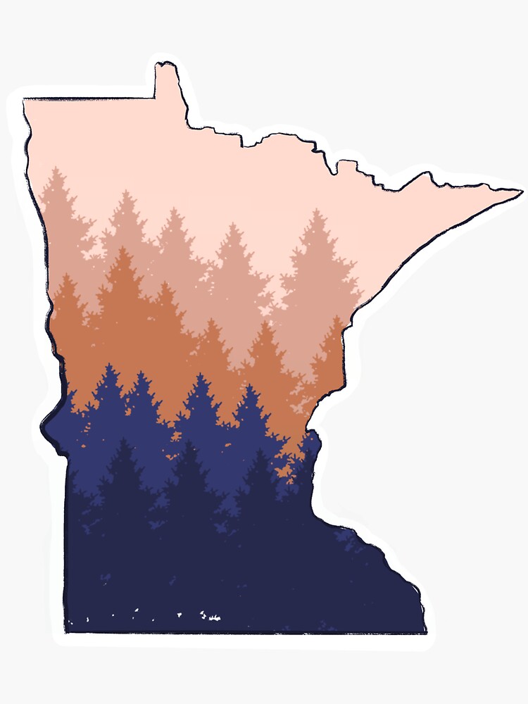 "Minnesota Trees" Sticker for Sale by claryepotter | Redbubble