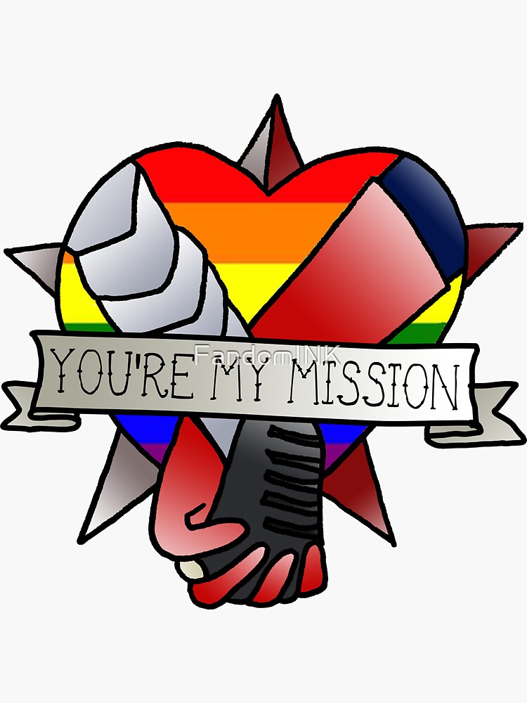 "INKStyle LGBTQ+ PRIDE Ship: Stucky" Sticker for Sale by FandomINK ...