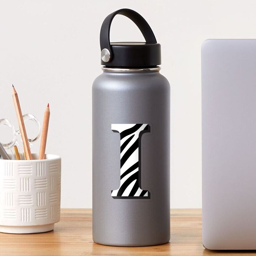 "Letter I Zebra Print" Sticker for Sale by -allyb- | Redbubble