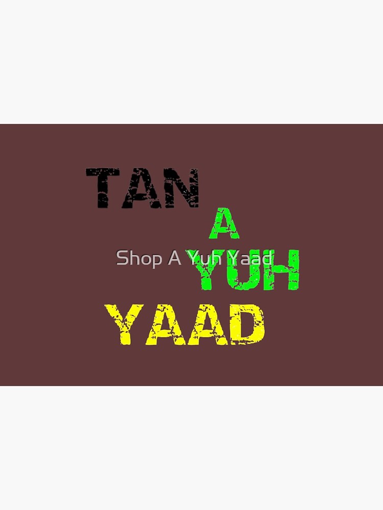 "Tan A Yuh Yaad" Mask for Sale by Shop A Yuh Yaad | Redbubble