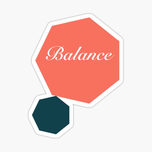 "Balance" Sticker for Sale by ErinLP | Redbubble