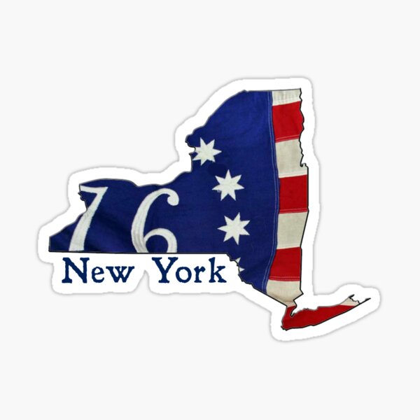 "New York - Spirit of 76" Sticker by hometowndesign | Redbubble