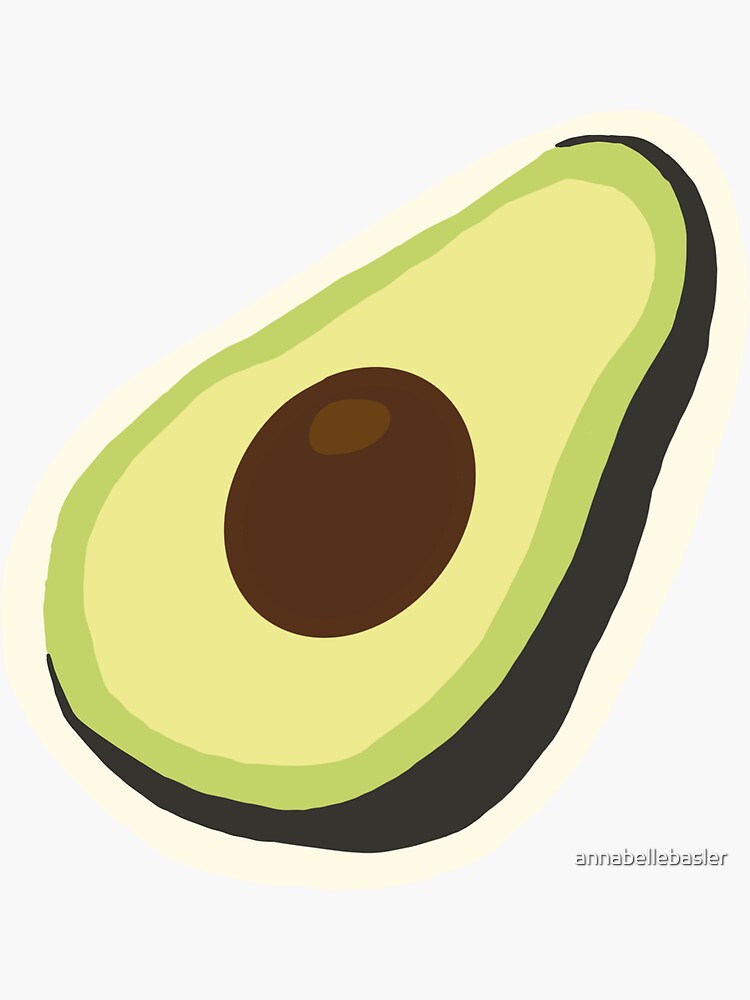 "Avacado Sticker" Sticker by annabellebasler | Redbubble