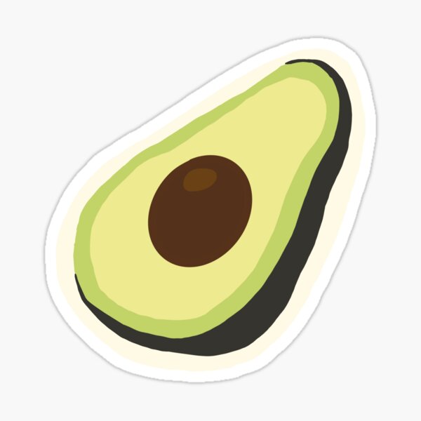 "Avacado Sticker" Sticker by annabellebasler | Redbubble