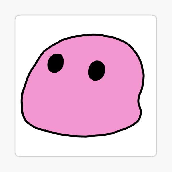 "Pink Cute Blob Guy" Sticker by cathyli623 | Redbubble