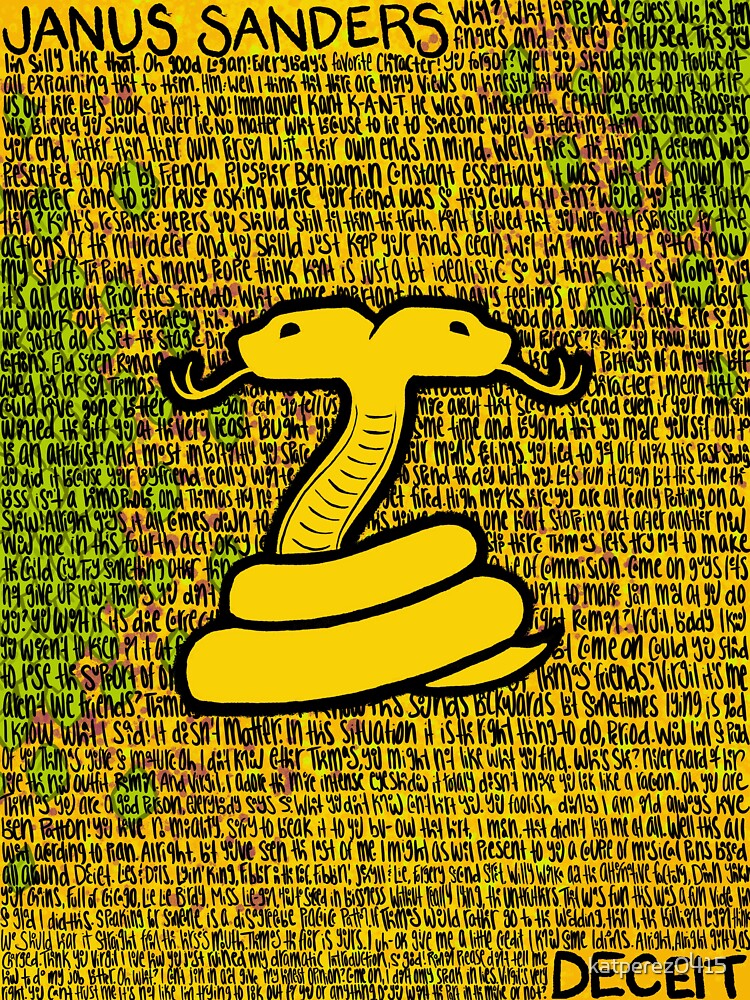 "Janus Sander" Sticker by katperez0415 | Redbubble