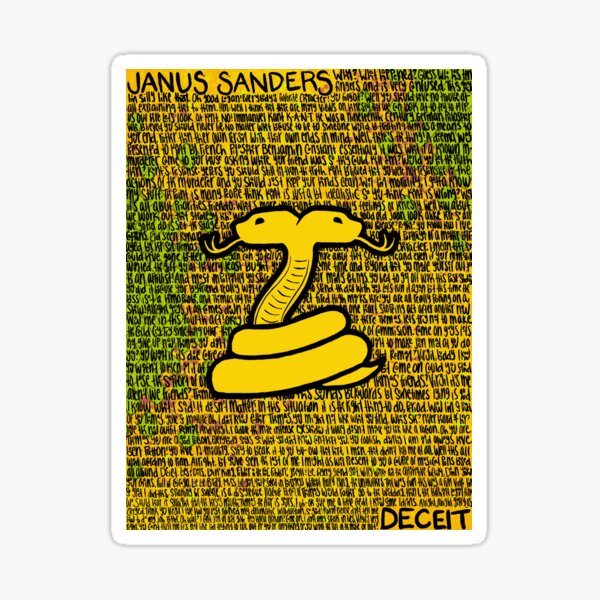 "Janus Sander" Sticker by katperez0415 | Redbubble