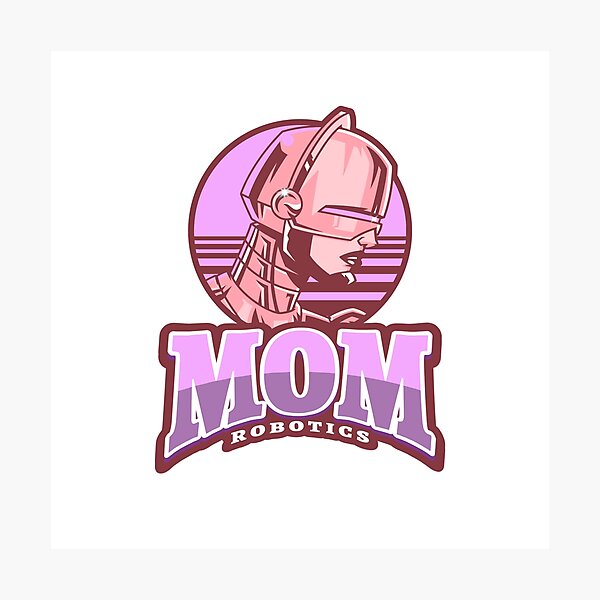 Lámina fotográfica «Robotics mom, mom robotics. Ciber cyborg robot ...