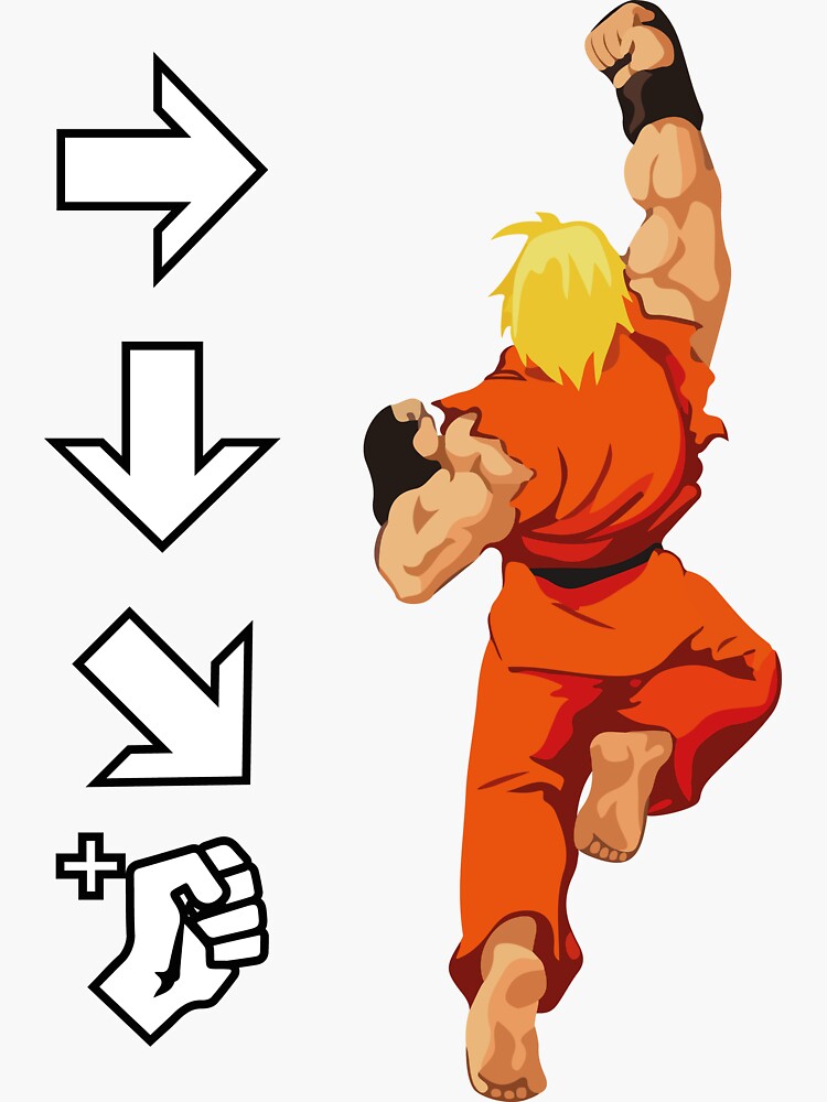 "Shoryuken" Sticker for Sale by Thulio | Redbubble