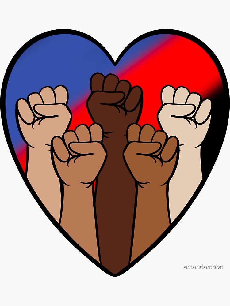 "Polyamorous Pride Flag Together in LOVE" Sticker for Sale by ...