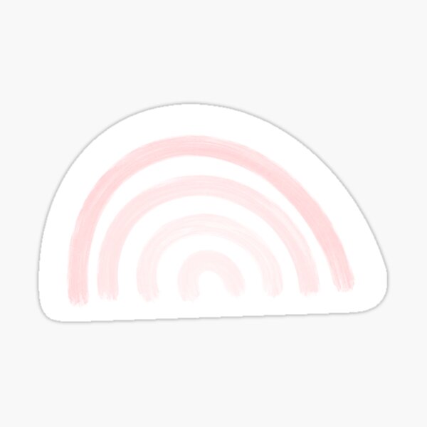 "Pink Rainbow" Sticker by hannahstout31 | Redbubble